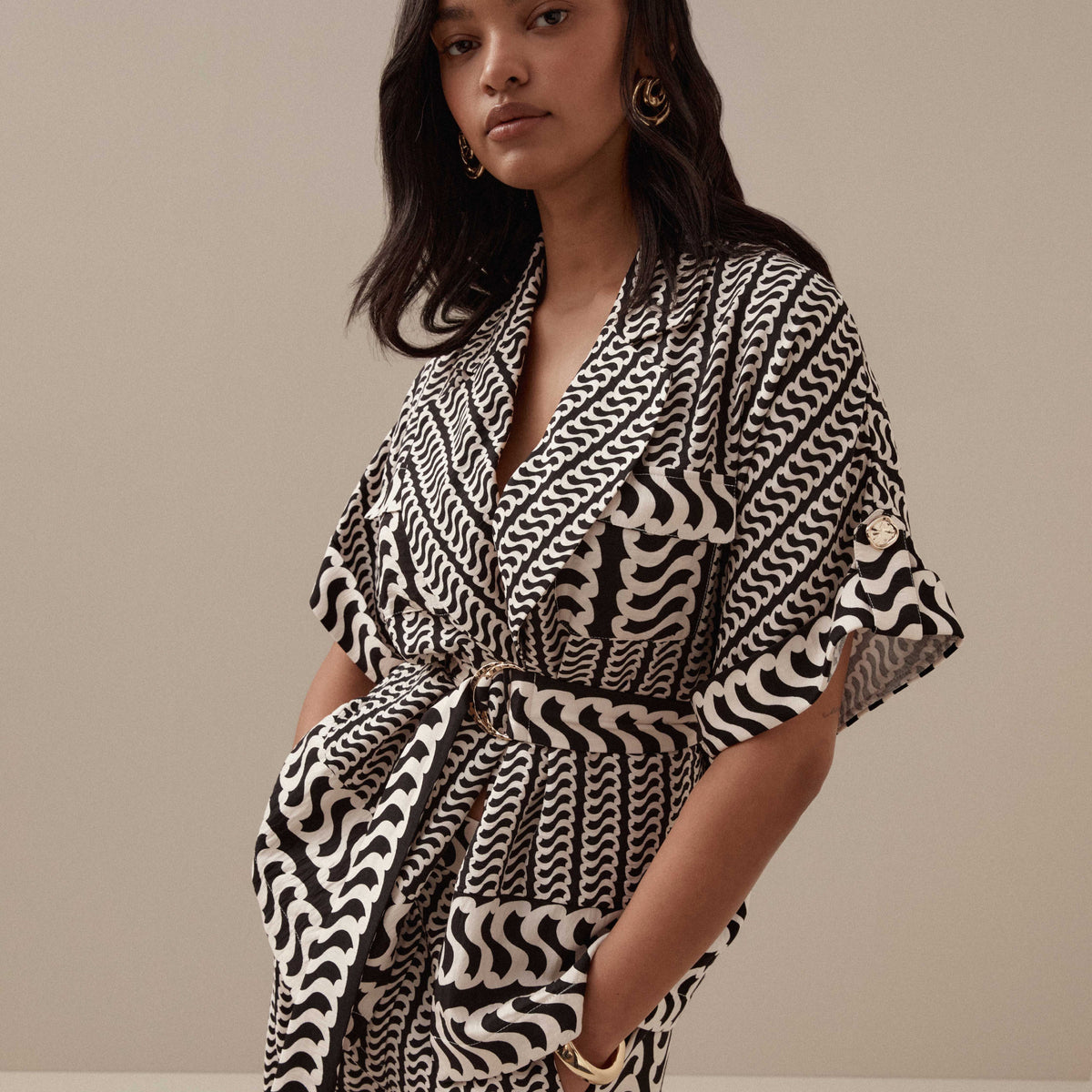 Essie Top Print | Wrap Style Top | SHEIKE