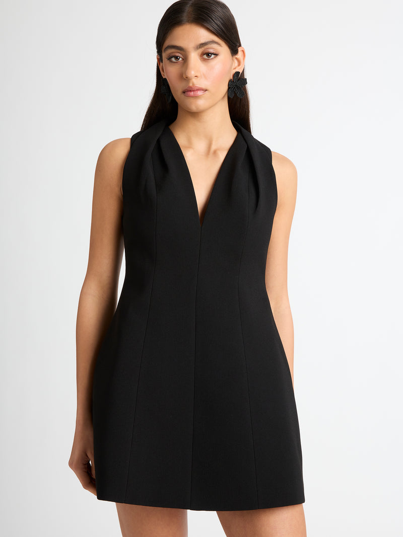 Darla Mini Dress Black | Structured Mini | SHEIKE