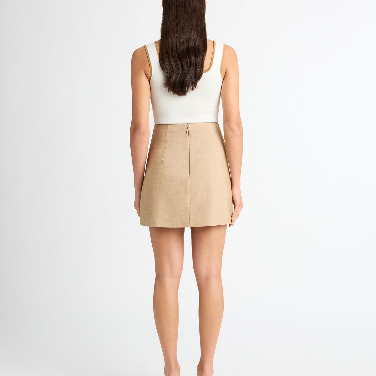 Matilda Skirt Tan | Mini Skirt | SHEIKE