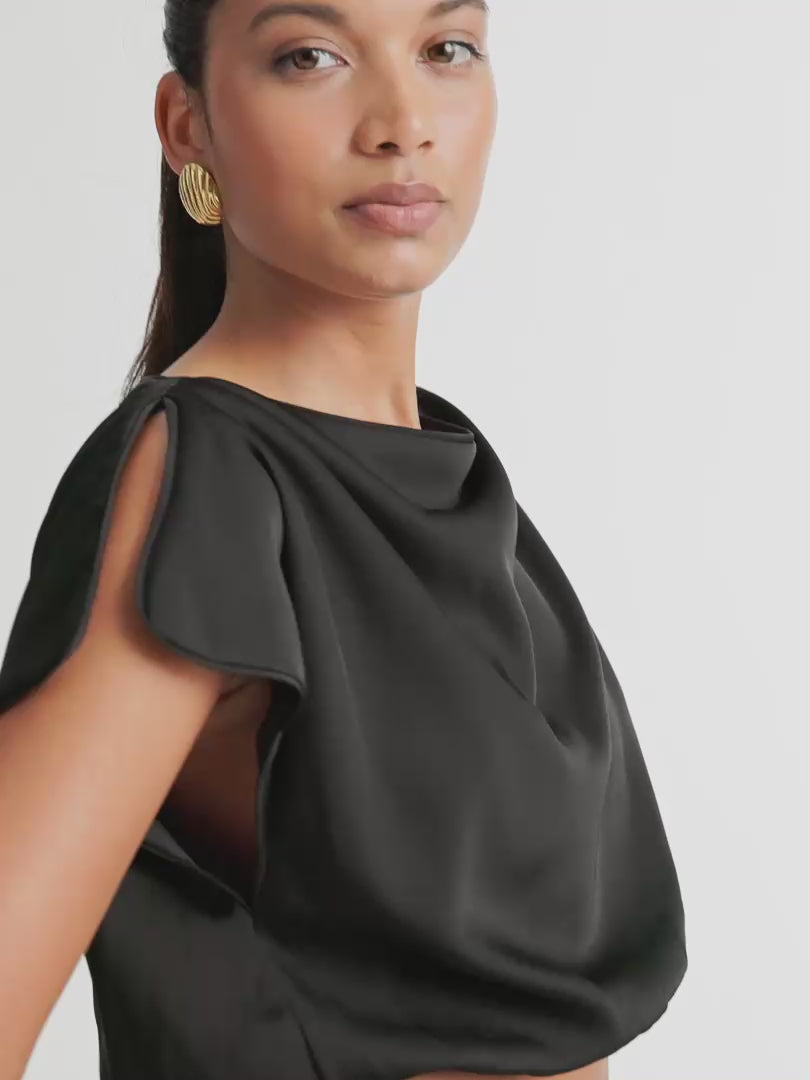 Milani Top Black | Cropped Top | SHEIKE